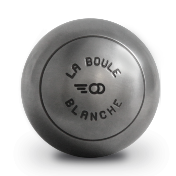 PetanqueShop La Boule Blanche Inox strie 1 - boule de pétanque
